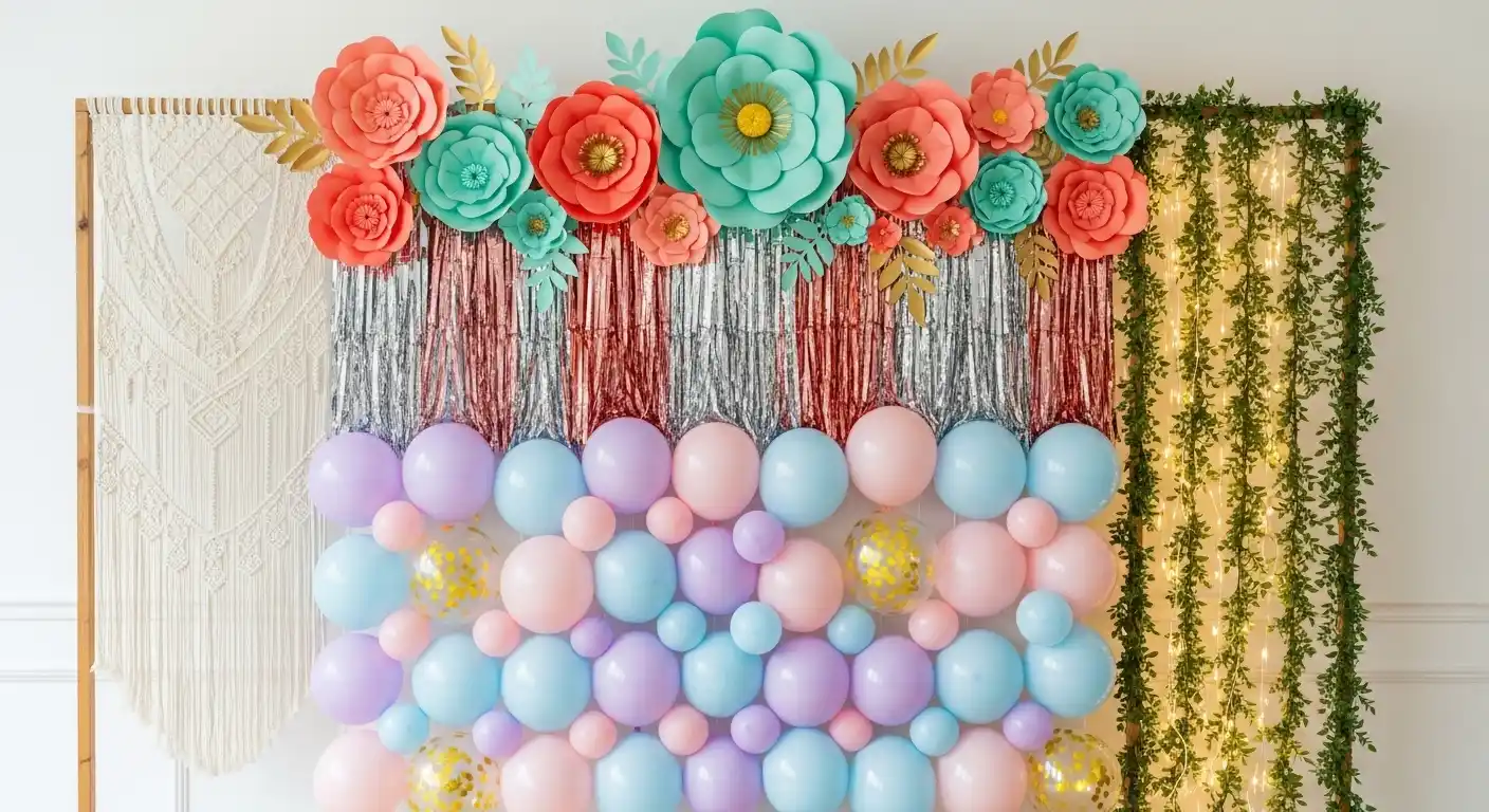 19 Bright & Stylish DIY Party Backdrop Inspirations